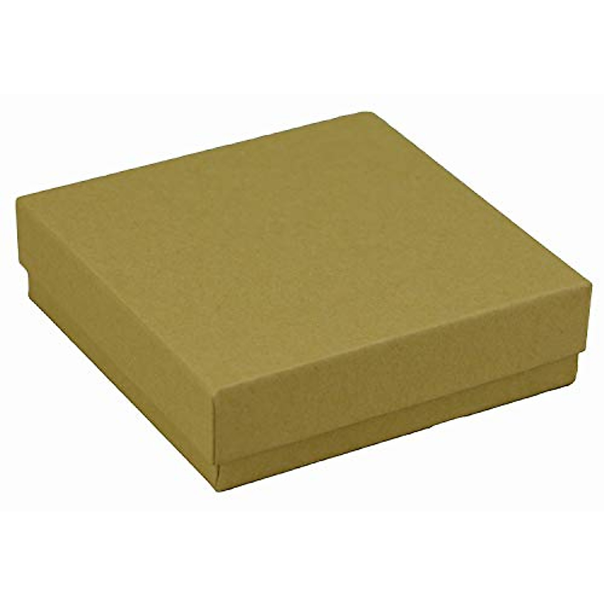 JPB Kraft Cotton Filled Jewelry Box #33 (Case of 100) 3.5 inches x 3.5 inches