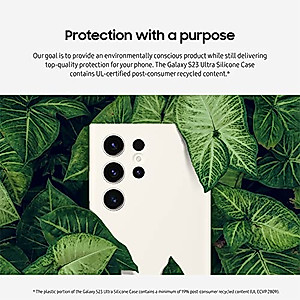 SAMSUNG Galaxy S23 Ultra Silicone Phone Case, Protective Cover w/Color Variety, Smooth Grip, Soft and Sleek Design, US Version, EF-PS918TGEGUS, Green 6.59 x 3.23 x 0.49 inches