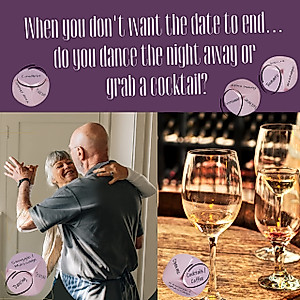 Lavender Sophia Date Night dice for Couples - Date dice for Couples Date Night Ideas - 100 Date Ideas for Couples Games Date Night Bucket List - Date Night Games for Couples Games