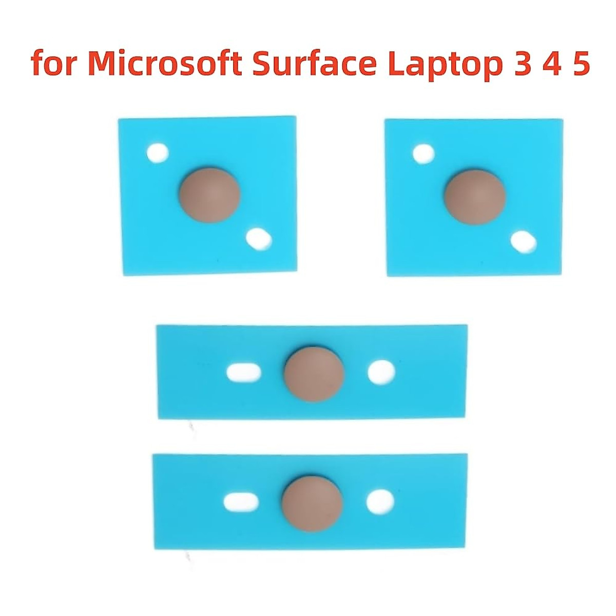 Laptop Bottom Case Rubber Feet Replacement for Microsoft Surface Laptop 3 4 5 Anti Slip Laptop Foot Pads Rose Gold