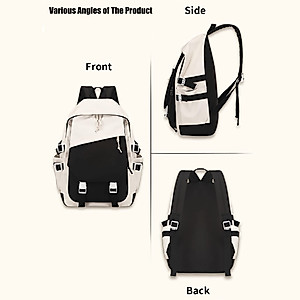 Dalicoter Genshin Impact Backpack Kaedehara Kazuha Backpack Printed Laptop Bookbag 17" Large Capacity Travel BackPack With Gift