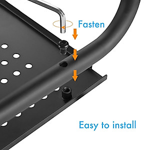 HUANUO Monitor Stand Riser for Desk, Laptop Stand, Laptop Shelf w/Vented Metal, Desktop Computer Stand Desk Organizer for Laptop, PC, Printer