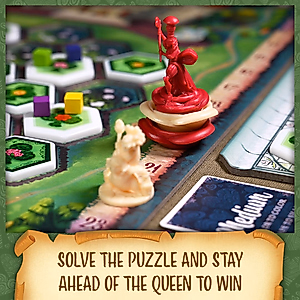 North Star Games - Paint The Roses Deluxe Board Game - Alice in Wonderland Strategy Puzzle Board Game - 2 to 5 Players - Average Playtime 60 Minutes