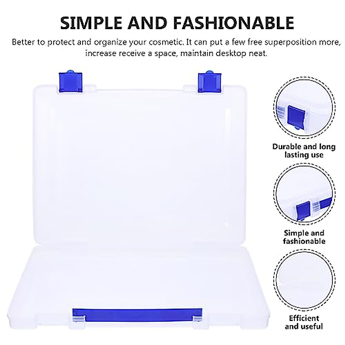 Cabilock Office Accessories Tabletop Accessories Organizer Clear Paper Desktop Accessories Desk for Office Book Accessories Tabletop Organizer Multifunction Office Paper Pp A4