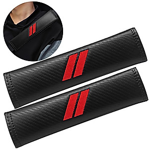 2 PCS Seatbelt covers for Dodge Accessories Seat Belt Pad Compatible for Dodge Charger Durango Challenger Journey Seat Belt Covers for Adults Car Seat Belt Cover Seat Belt Cushion Leather Seat Belt
