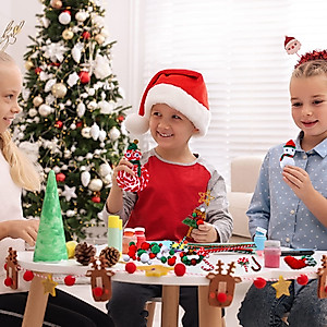 800 Pcs Christmas Pipe Cleaners Sets Include 200 Pcs 10 Colors Chenille Stems 200 Pcs 5 Sizes Self Adhesive Wiggle Googly Eyes 400 Pcs 4 Sizes Art and Crafts Pompoms for DIY Making (Fresh Color)