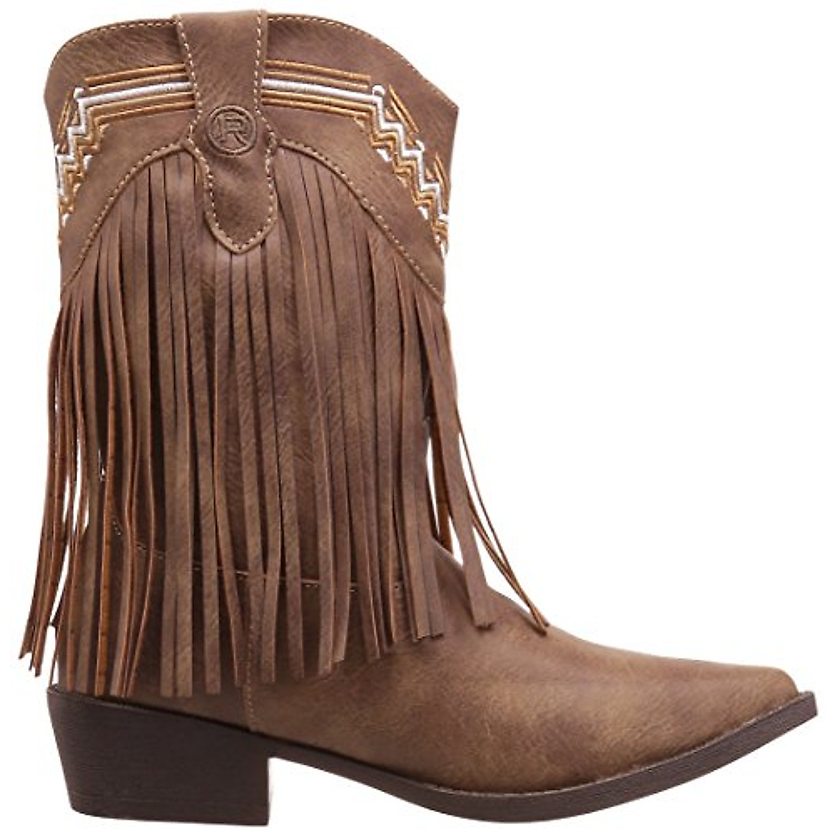 Roper Little Kids Fringes Boot, Brown, 2