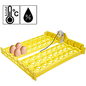 Egg Incubator 48 Eggs Fully Automatic Digital Poultry Incubator with Fahrenheit Temperature and Auto Turning for Hatching Chicken Duck Goose Quail Bird, Egg Hatcher Breeder Incubator Gift Set for Kids