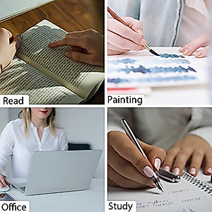 Small Desk Lamps for Home Office with USB Charging Port Pen Holder Battery Display, 3 Modes Reading Desk Light College Dorm Room Essentials for Guys Girls, Kids Student Study Rechargeable Table Lamp