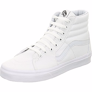 Vans Men's Sk-8 High Top Sneakers, True White, 8.5 Medium US