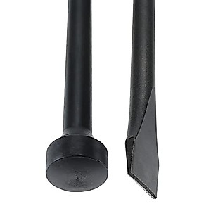 YaeKoo 6Pcs Smoothing Air Hammer Tool Kit 0.4'' (10mm) Shank Extended Length Air Hammer Bits Accessories with One Pneumatic Chisel One Spring for Forming Metal Plates, Rivets, Tire Repair