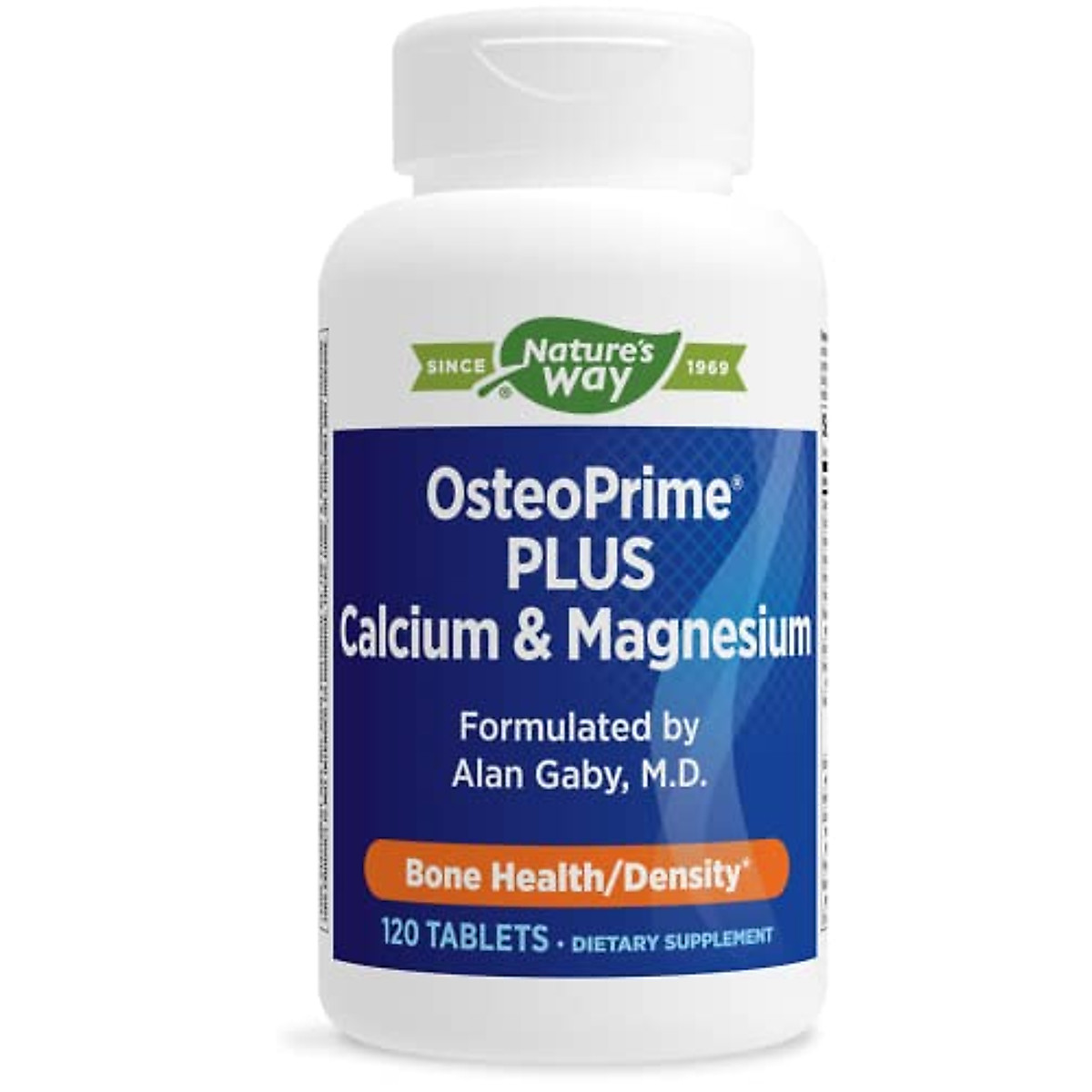 Nature's Way Enzymatic Therapy OsteoPrime PLUS Calcium & Magnesium, Bone Health Support*, 120 Tablets