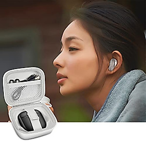 Earbud Case Compatible with Bose QuietComfort Earbuds II/for AirPods, Wireless, Bluetooth, Noise Cancelling in-Ear Headphones Cover Holder Storage Fits for USB Cable, Earplugs (Box Only) (White)