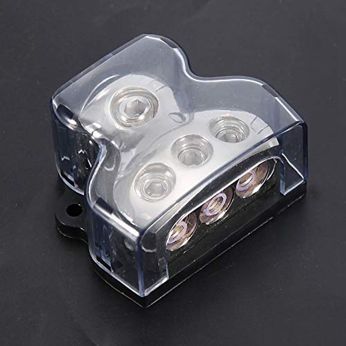 Power Distribution, Alloy Plastic Car Audio T Type Power Supply Distribution 1 * 0GA In 3 * 4GA Out Block Splitter