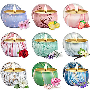 Candle Gifts for Women, Scented Candles Gift Set, 2.5oz 9 Pack Aromatherapy Candles for Home Scented, Mothers Day Candles, Birthday Gifts for Mom, Wife, Natural Soy Wax Jar Candles