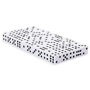 Regal Games - 6-Sided Urea Game Dice Set - Standard 16mm Size - 50 Count - White - Perfect for Group Events, Bulk Buying