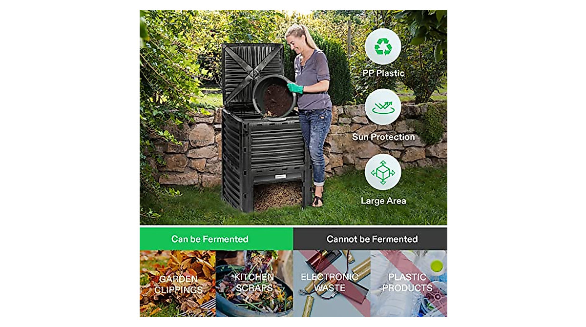 VIVOSUN 80 Gallon Compost Bin - Fast & Easy Composting