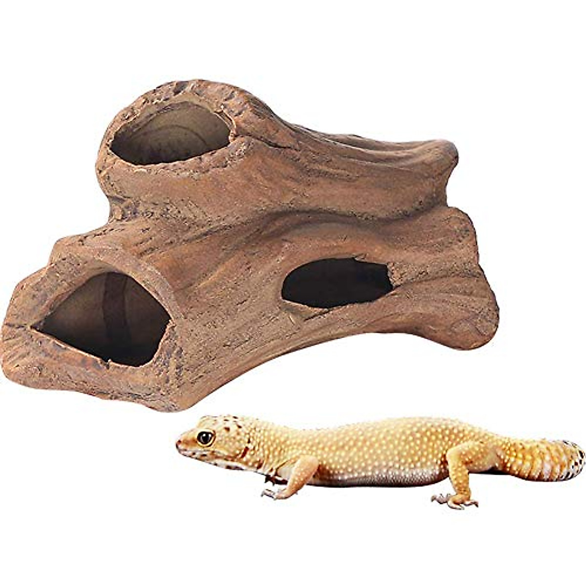 Creation Core Lizard Hideout Ceramic Branch Shape Snake Climbing Decor Reptile Habitat Decorations Aquarium Platform Hideouts Fish Shelter Hide Caves