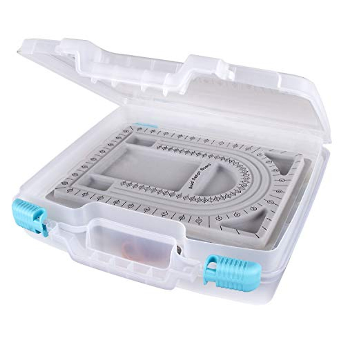 ArtBin 6962BB Quick View Bead Box, Portable Art & Craft Organizer with Bead Tray, Portable Art & Craft Storage Box, Clear