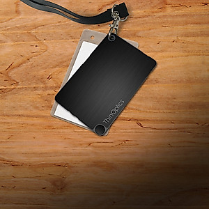 ThinOptics Reading Glasses + FlashCard Case | Black Frame, 1.50 Strength Readers