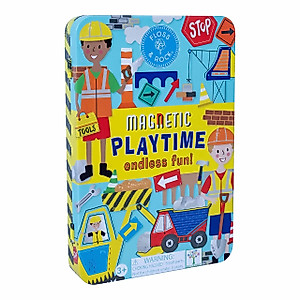 Floss & Rock Construction Magnetic Playtime, 7.67-inch Height, Creative, Imaginative Play