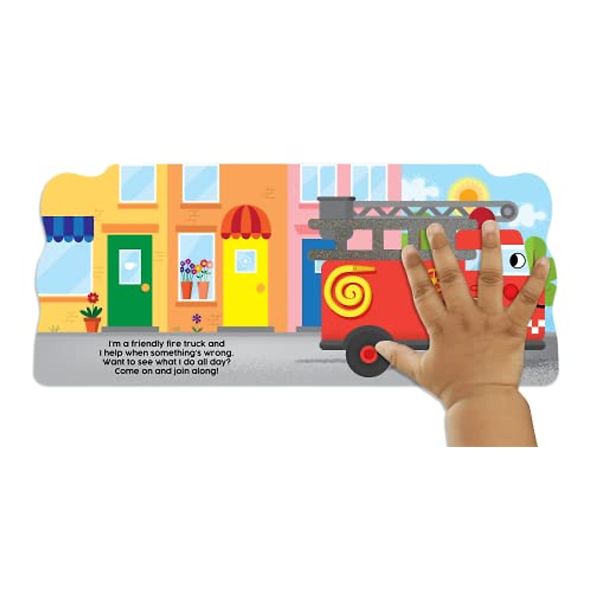 Friendly Fire Truck - Touch and Feel Board Book - Sensory Board Book