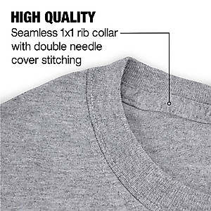 Emporia State University Official One Color Hornets Logo Unisex Adult Heather T Shirt,Charcoal Heather, Large