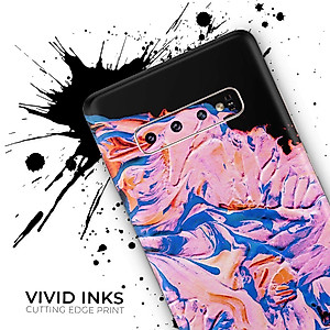 DesignSkinz Liquid Abstract Paint V3 Protective Vinyl Decal Wrap Skin Cover Compatible with The Samsung Galaxy S20 (Screen Trim & Back Glass Skin)