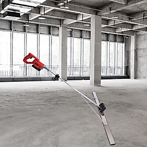 Concrete Surface Vibrator Battery Powered Cement Vibrating Leveling Tool Brushless Motor Concrete Surface Screed with 1.51mx 8cm Scraper 3000-6000Rpm