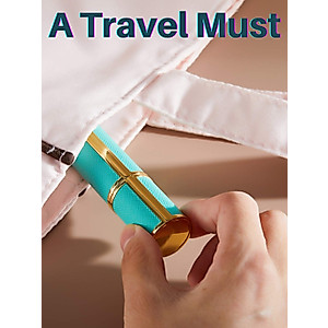 UULANFA Refillable Perfume Bottle Atomizer for Travel,Portable Easy Refillable Perfume Spray Pump Empty Bottle for men and women with Mini Pocket Size 5ml (SU.G-White)