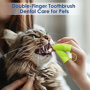 Kenida Cat Water Fountain Cleaning Set, Cat Water Fountain Brush, Cleaning Sponge, cat Dog Toothbrush and Cable clamp, 4-Pack pet Water Fountain Cleaning Set