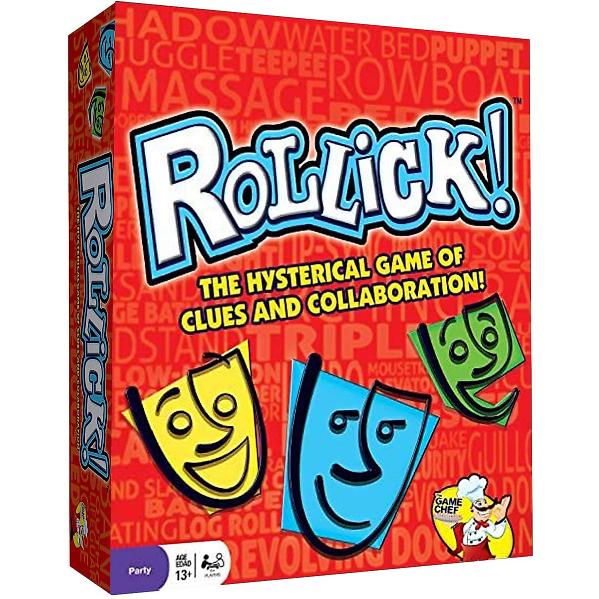 Rollick! Team CHARADES Party Game - Hysterical Game Night for Friends and Family - Fun Group Game - Easy to Play Party Game - Fun for All Ages