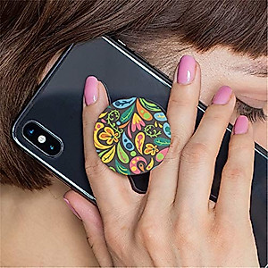 Foldable Cell Phones Stand and Tablets Holder - (3 Pack) Heart Black White Marble