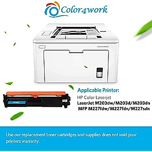 Color4work Compatible Toner and Drum Replacement for HP 32A CF232A Toner Drum 1-Pack and HP 30X CF230X Toner Cartridge 2-Pack for Laserjet Pro M203dw M203d M203dn M227fdw M227fdn Printer