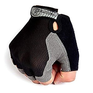 Xiaoling Cycling Bike Gloves, Summer Style High Elastic Breathable Mesh Half-Fingered Biking Gloves, Outdoor Sports Cycling Shock-Absorbing Anti-Slip Breathable MTB Road Biking Gloves