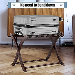 SYBELIJAH Luggage Rack, Luggage rack, Folding luggage rack for Guest Room, Bedroom Hotel, Living Room