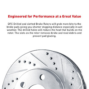 Dynamic Friction Company Rear Disc Brakes Rotors Kit| Rear Brakes Rotors| Brakes Rotors| Rear Rotors|Rear Disc Brakes Rotors| Fit 2003-2022 INFINITI FX45, FX35, M37, M56, M35h, FX37, JX35, QX70