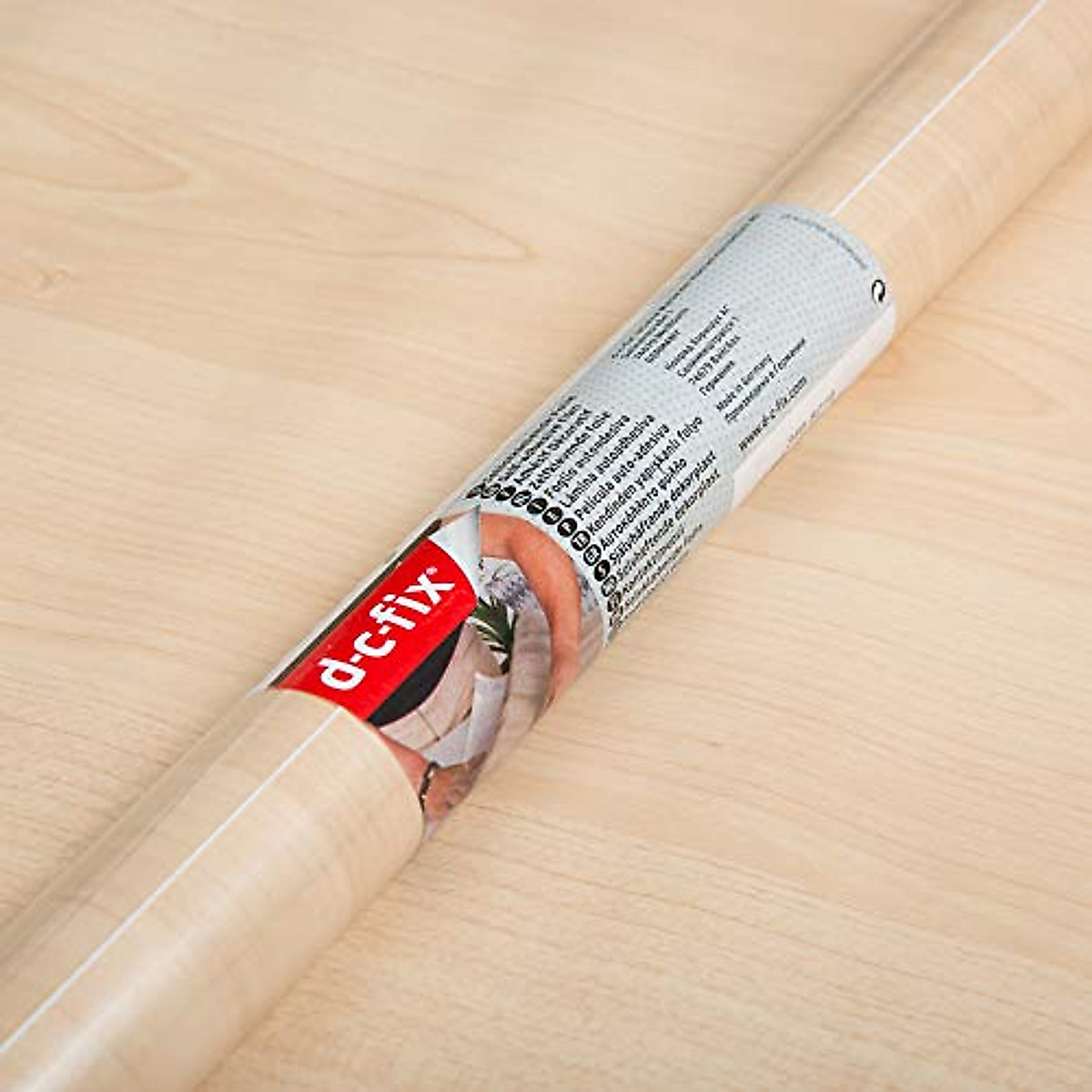 d-c-fix Peel and Stick Contact Paper Maple Wood Grain Self-Adhesive Film Waterproof & Removable Wallpaper Decorative Vinyl for Kitchen, Countertops, Cabinets 17.7" x 78.7"