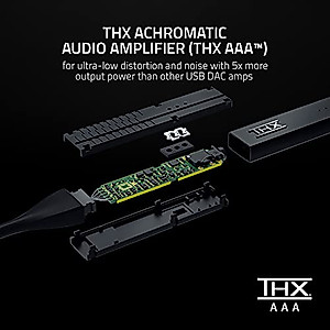 THX Onyx Portable DAC Headphone Amplifier: High Resolution Audio DAC for Smartphone/PC/Home Audio - THX AAA - MQA Renderer - Direct Stream Digital (DSD) - ES9281PRO DAC - Magnetic Cable Management