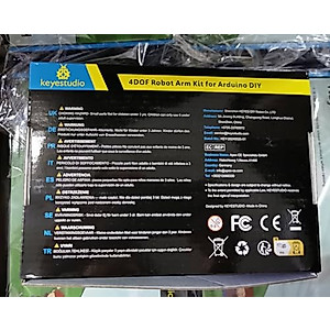 KEYESTUDIO Robot Arm Starter Kit for Arduino Coding Robotics Kit for Adults Teens 15+ Electronic Programming Project STEM Education