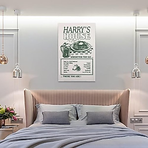Harry's music House Styles Music Album Posters (1) Wall Art Paintings Canvas Wall Decor Home Decor Living Room Decor Aesthetic 08x12inch(20x30cm) Unframe-style