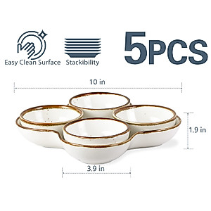 ONEMORE Chip and Dip Serving Set, Olive Tray Bundle