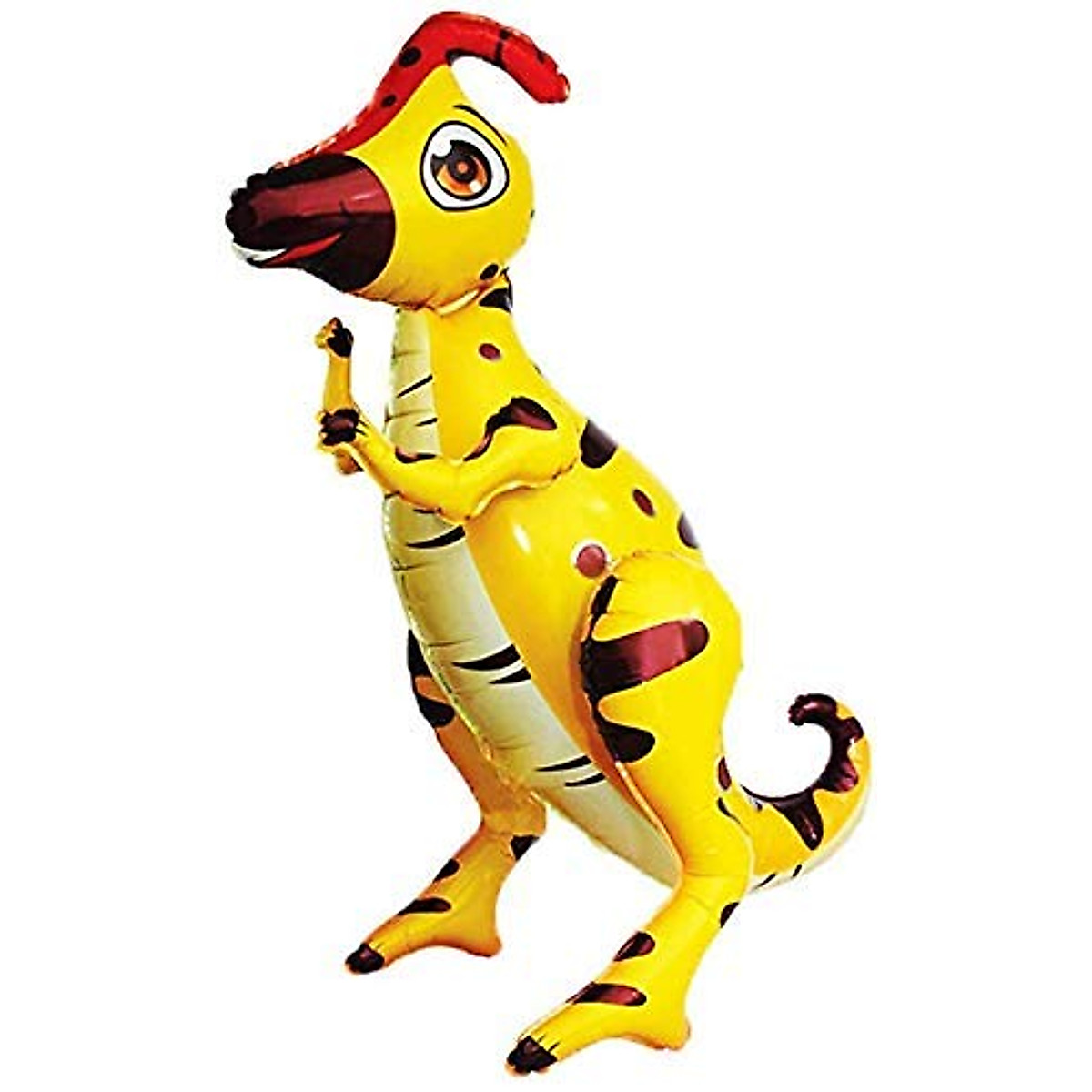 4Pack Giant Self Standing Dinosaur Foil Balloons for Dinosaur Birthday Party Supplies Decorations