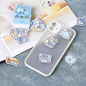 652 Pieces Korean Cute Kawaii Washi Cartoon Stickers Cartoon Little Girls Stickers Set Lovely Kid Sticker Small Size Scrapbook Decal Photo Planner Dairy Sticker for Notebook DIY(Cute Style)