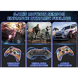 Wireless Controller Replacement for Xbox One, Special Edition Custom Game Controller Compatible with Xbox Series X/S, Xbox One S/X, Android/iOS/PC Gamepad Windows 7 8 10 11 Made with Advanced HydroDip Print Technology