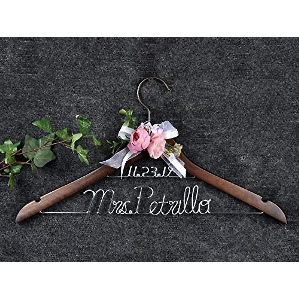 Bride Hanger, Wedding Hanger, Wedding Gift, Personalized Bride Hanger, Honor Maid, Bridesmaid, Doctor, Graduation Dress Hanger