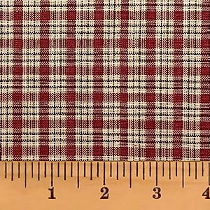 Vintage Christmas 6 Plaid Homespun Cotton Fabric by JCS - Sold by The Yard