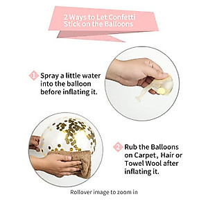 Pink Confetti Balloons 30 Pack 12 inch Latex Party Balloons with Confetti Dots for Wedding Engagement for Graduation Party Wedding Baby Shower Birthday Carnival Party Decoration Supplies.