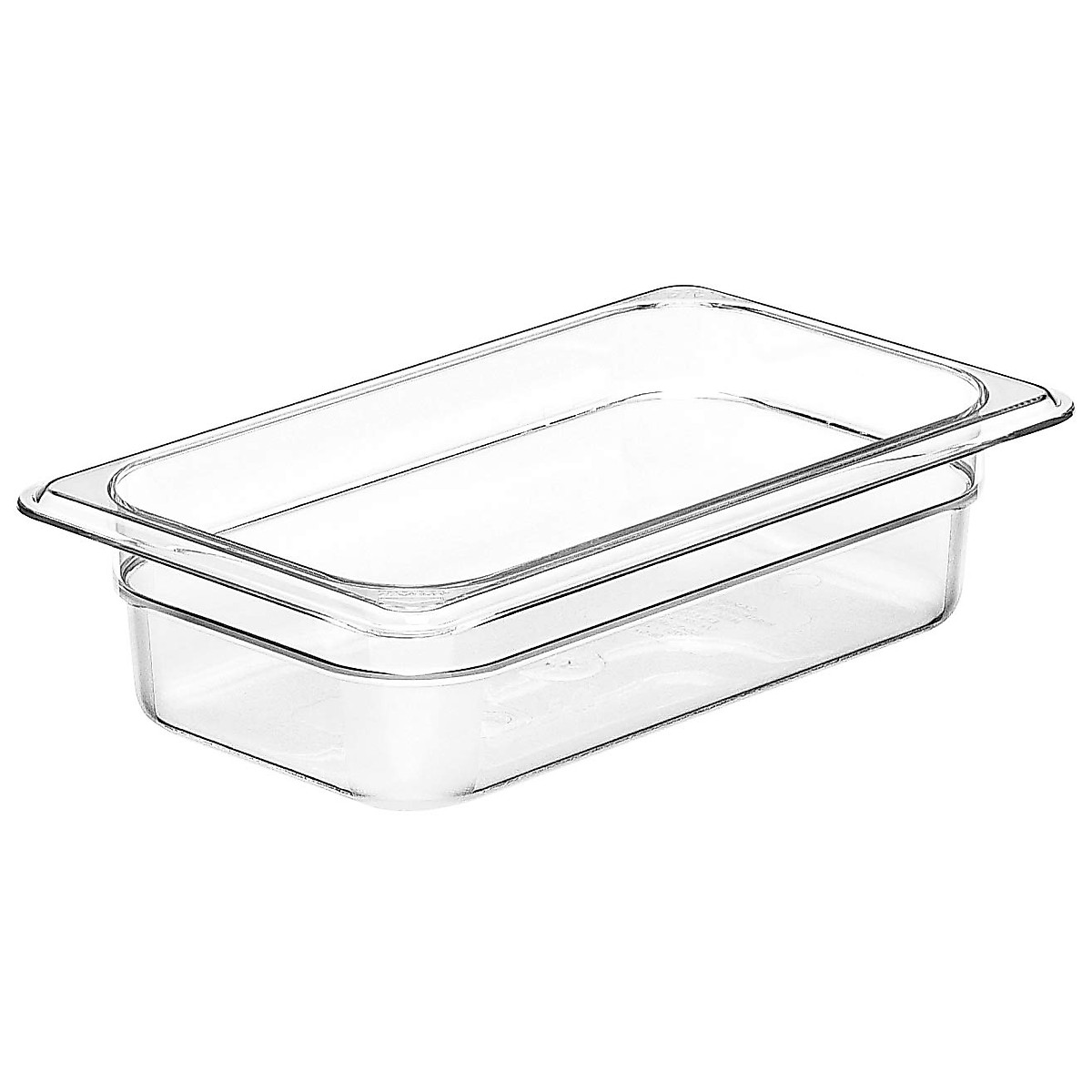 Cambro 42CW 1.8 qt Capacity, 10-7/16" Length x 6-3/8" Width x 2-1/2" Depth, Camwear Clear Polycarbonate Fourth Size Food Pan