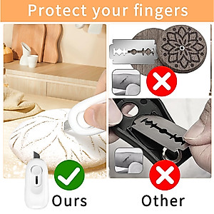 Homelove Magnetic Bread Lame Dough Scoring Tool wtih Retractable Blade and Hanging rope, Bread Scoring Tool for Homemade Bread, Bread Baking & Making Tools Supplies Accessories